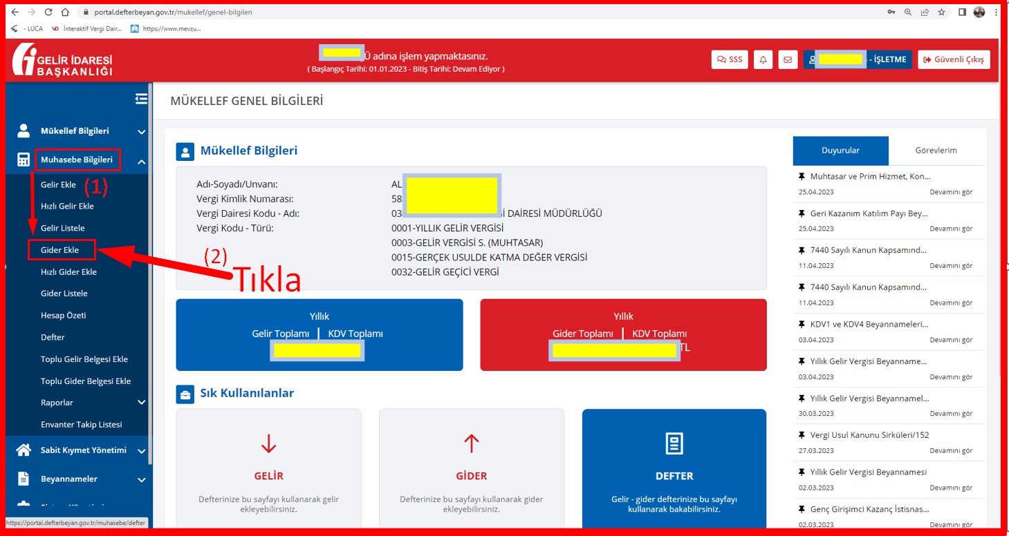 Defter Beyan Sisteminde Önceki Yıldan Devreden Dönem Sonu Stok, Yeni ...